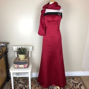 Alfred Angelo | Dresses | Alfred Angelo Formal Gown Satin Strapless ...